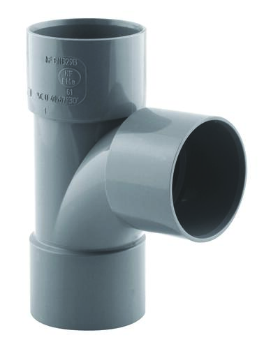 Té PVC droit FFF Ø 100 -NF- |Plomberie Pro
