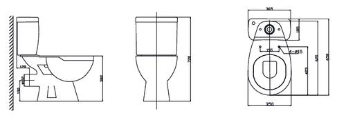 Pack WC ECO avec bride Sortie Horizontale - Plomberie Pro
